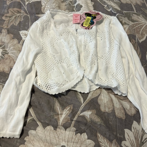 Copper Key | Shirts & Tops | Nwt Copper Key Girls White Long Sleeve ...